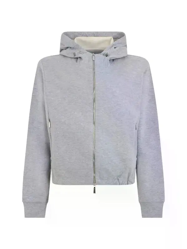 MOORER Liriacad Zip-up Drawstring Hoodie