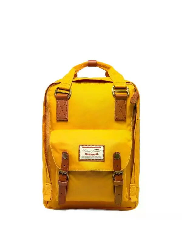 DOUGHNUT Macaroon Leather-trim Buckle-strap Backpack