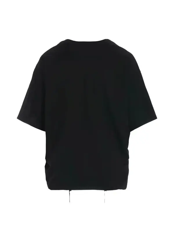 Yohji Yamamoto Ruched Drawstring T-shirt