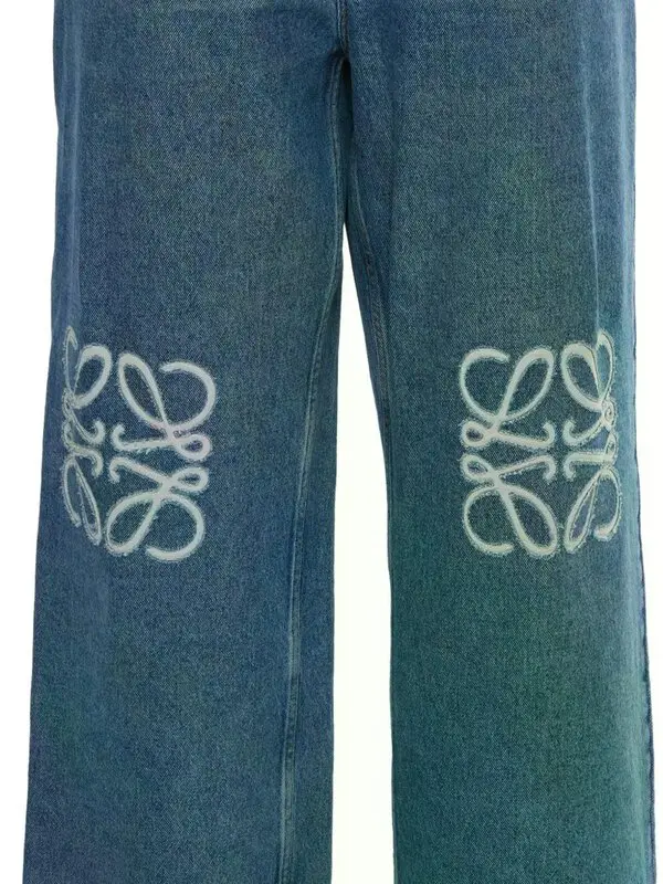 Loewe Anagram-motif Wide-leg Jeans
