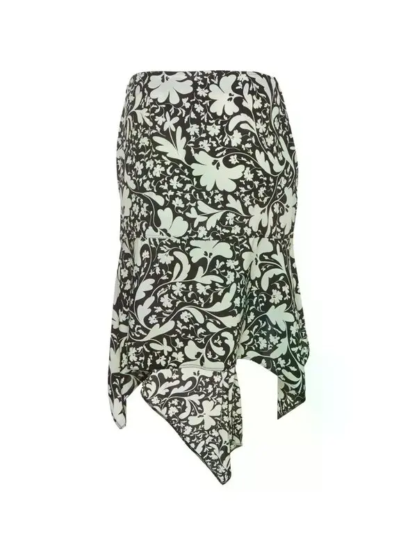 Stella McCartney Floral-print Asymmetric Midi Skirt