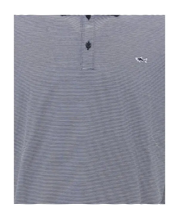 Paul & Shark Logo-patch Short Sleeved Striped Polo Shirt
