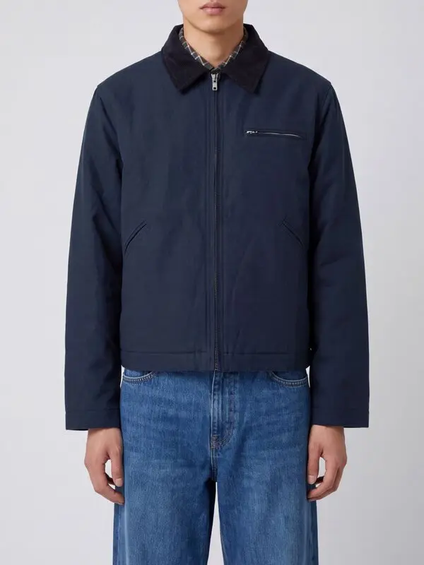 Gimaguas Cotton Shirt Jacket With Corduroy Collar