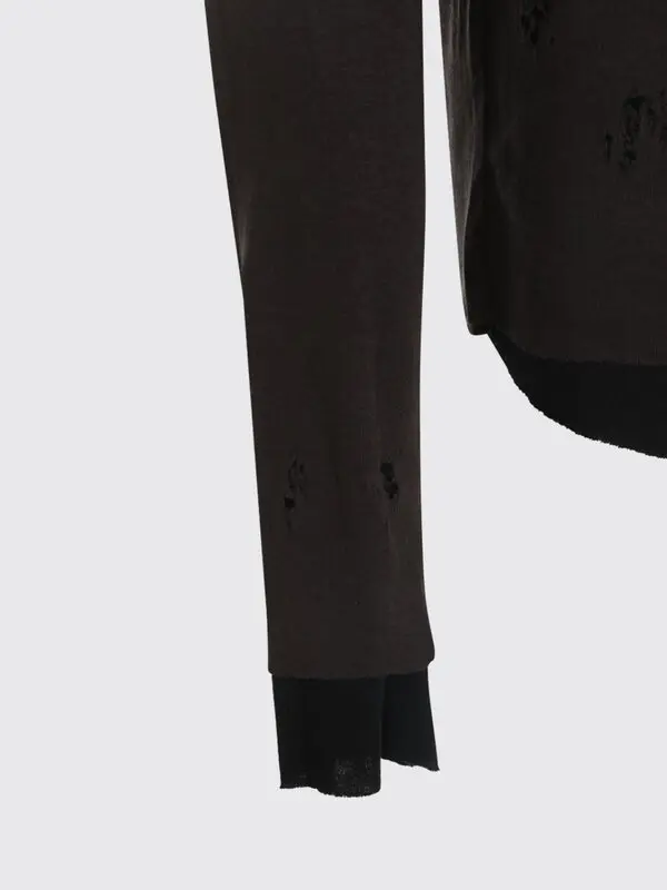 THOM KROM Long-sleeved Cotton Crew-neck T-shirt