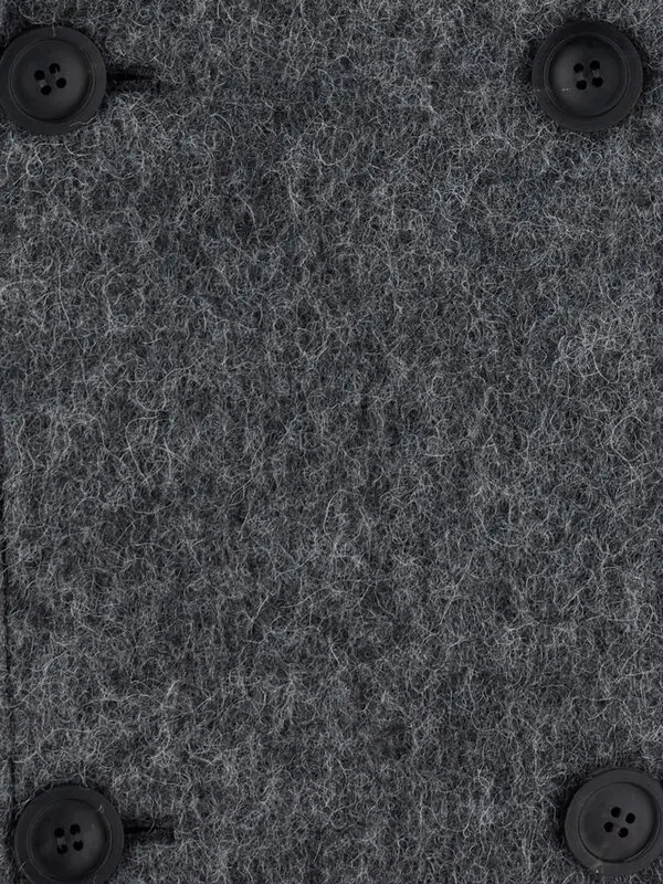 COOR Relaxed Fit Double-breasted Wool-blend Long Coat