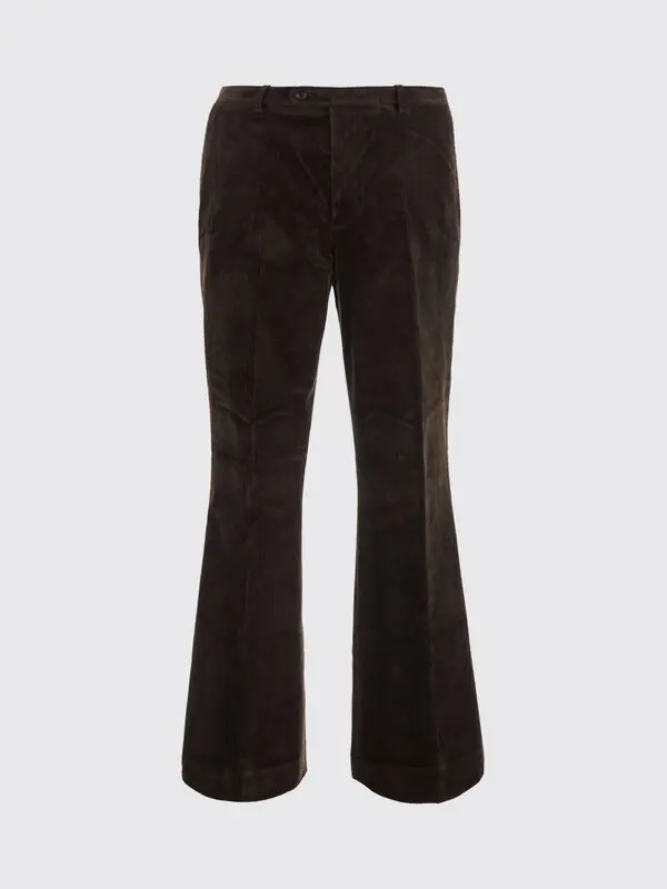 TONYWACK Flared Mid-rise Corduroy Trousers With Off-centre Closure