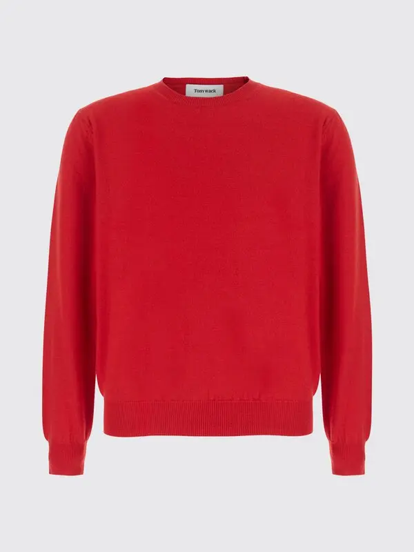 TONYWACK Crewneck Jumper In Pure Wool With Long Sleeves And Straight Hem