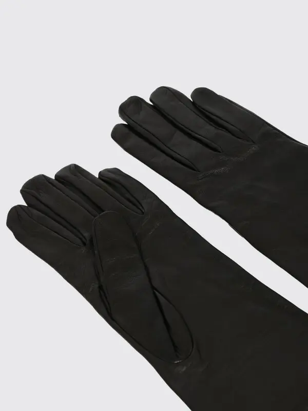 Liviana Conti Elegant Long Lined Gloves In Soft Nappa Leather