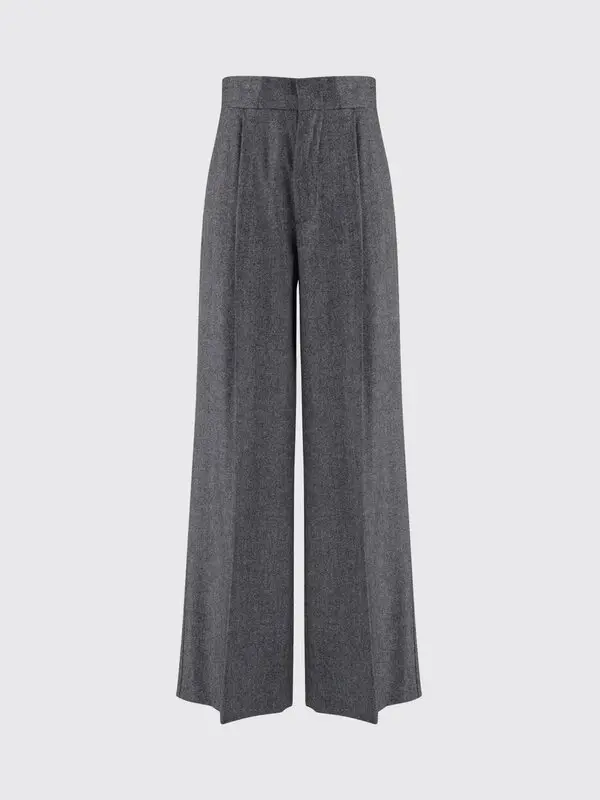 SA SU PHI High-waisted Wool And Cashmere Palazzo Trousers With Pleats