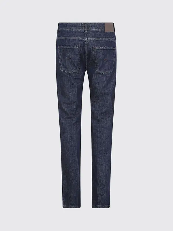 FAY Straight Fit Five-pocket Stretch Cotton Denim Jeans