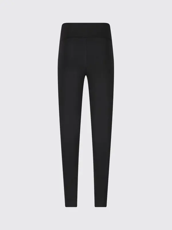 AUTRY High-waisted Technical Jersey Leggings With A Contrast Side Logo - Black