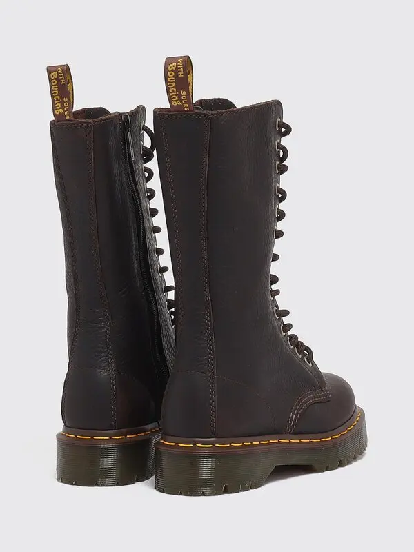 Dr. Martens 1b99 Bex Leather Calf-high Combat Boots With Side Zip