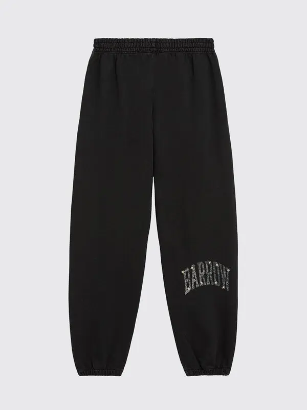BARROW Wide-leg Cotton Jogging Trousers With Elasticated Mid-rise Waist