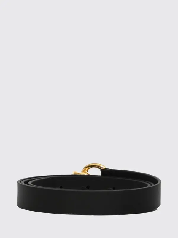 Tagliatore Adjustable Smooth Leather Belt With Metallic Buckle