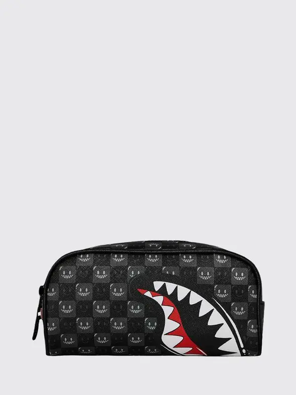 SPRAYGROUND Monogram Print Coated Cotton Travel Beauty Case