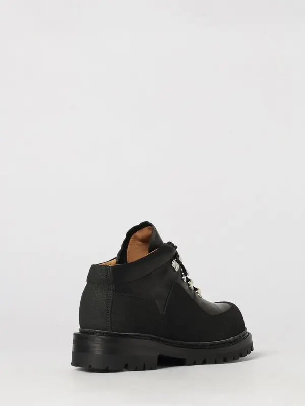 Our Legacy Smooth Leather Lace-up Ankle Boots With Rubber Toe And Lug Sole