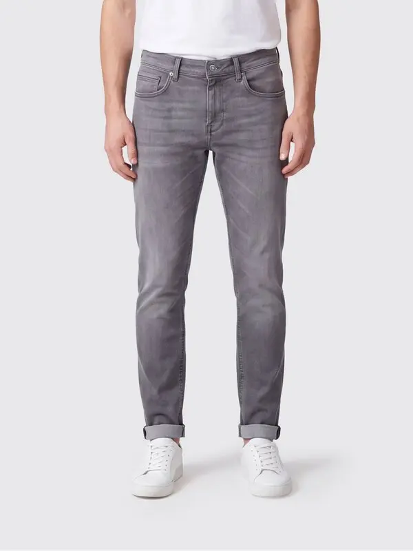 DONDUP George Slim Fit Five-pocket Jeans In Stretch Denim - Grey