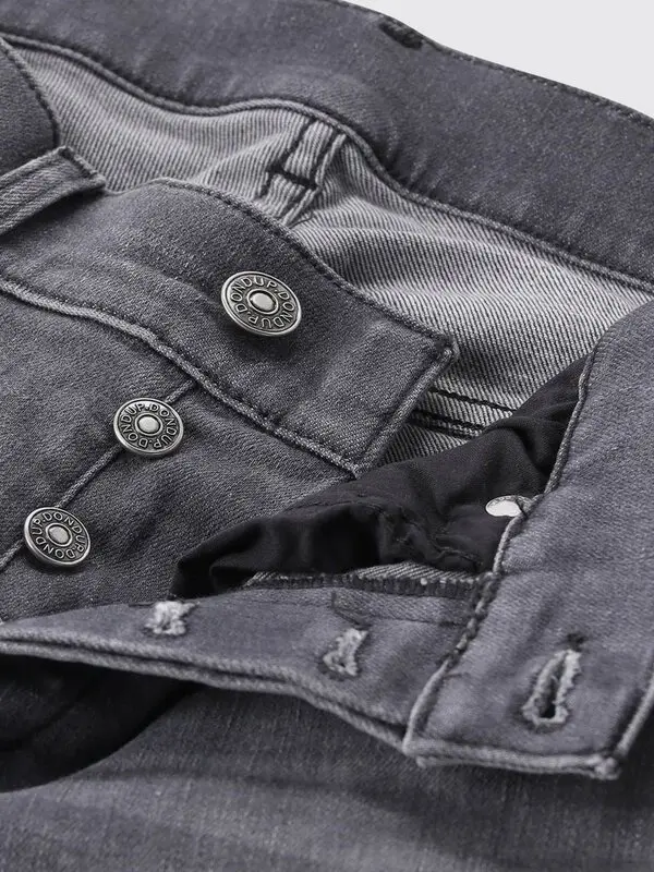 DONDUP George Slim Fit Five-pocket Jeans In Stretch Denim - Grey