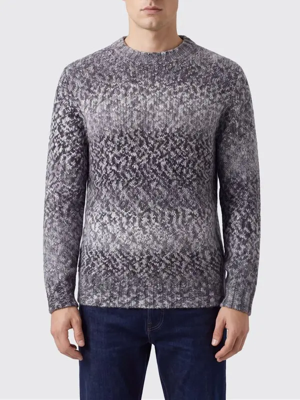 DONDUP Abstract Pattern Wool Blend Crewneck Jumper