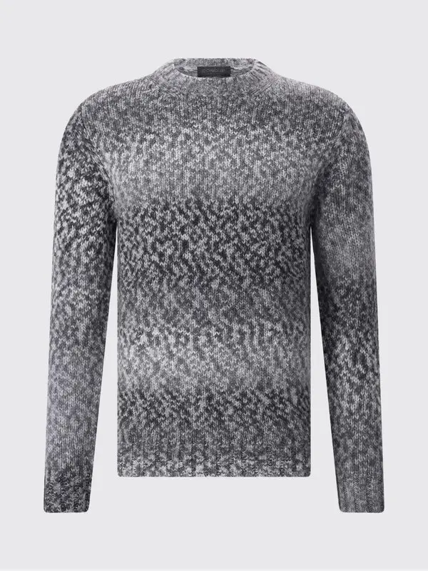DONDUP Abstract Pattern Wool Blend Crewneck Jumper