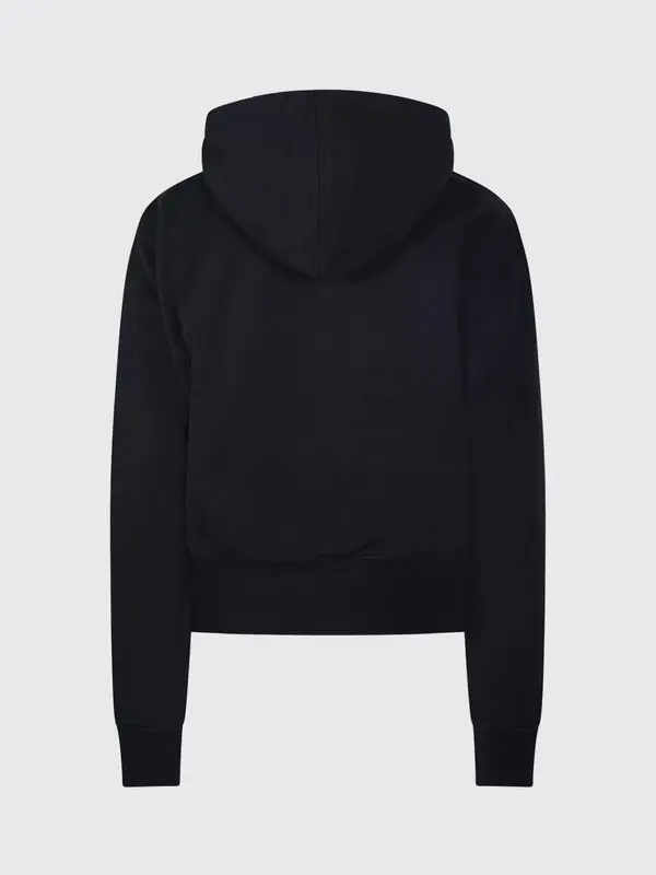 AMI Paris Cotton Hoodie With Embroidered Logo And Kangaroo Pocket
