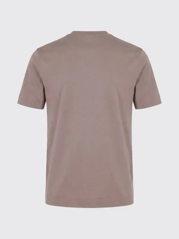Emporio Armani Lyocell And Cotton Jersey Crew-neck T-shirt - Sand