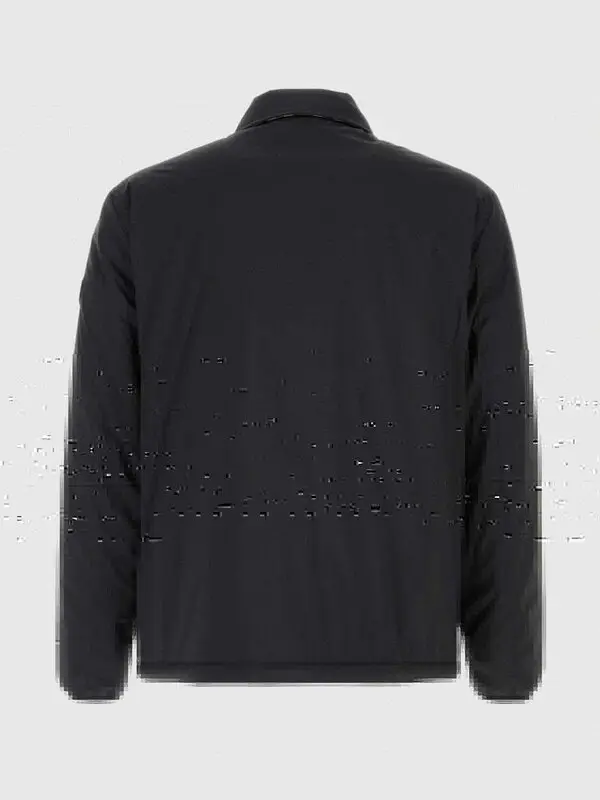 Burberry Padded Nylon Shirt Jacket With Ekd Logo