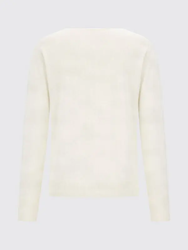 BALLANTYNE Argyle Pattern 100% Cashmere Crew-neck Jumper - Butter