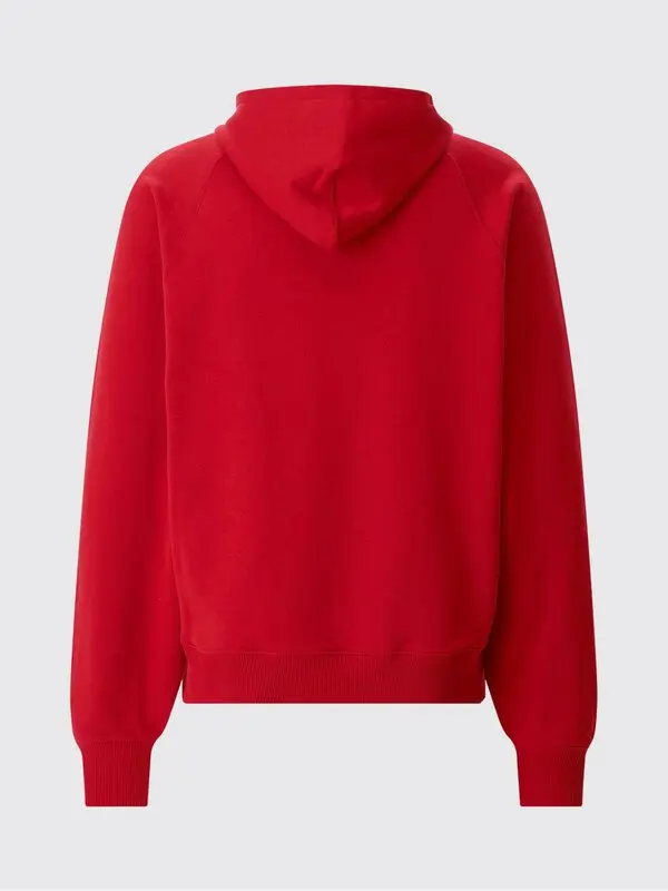 AMI Paris Cotton Hoodie With Kangaroo Pocket And Logo Detail