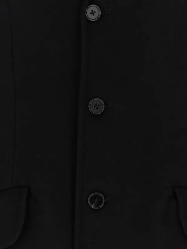 JIL SANDER Single-breasted Long Coat In Virgin Wool And Cashmere