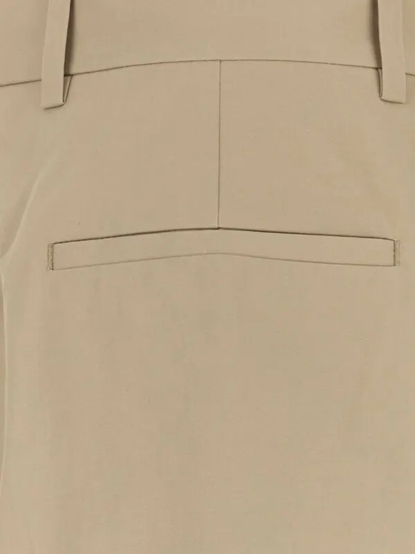 JIL SANDER Cotton Tailored Trousers With Off-center Closure