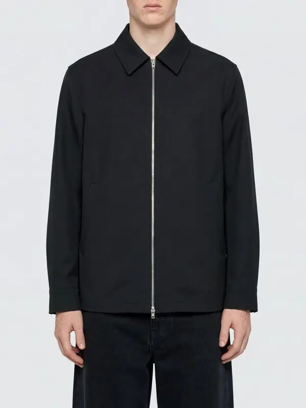 JIL SANDER Virgin Wool Shirt Jacket With Zip Closure