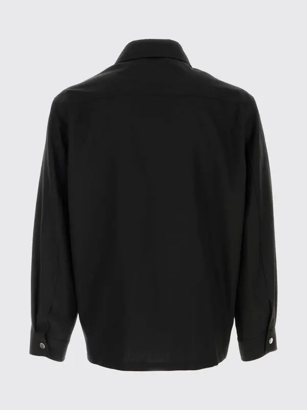JIL SANDER Virgin Wool Shirt Jacket With Zip Closure
