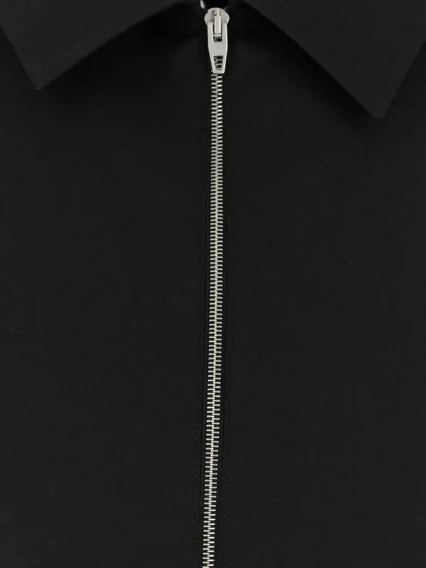 JIL SANDER Virgin Wool Shirt Jacket With Zip Closure
