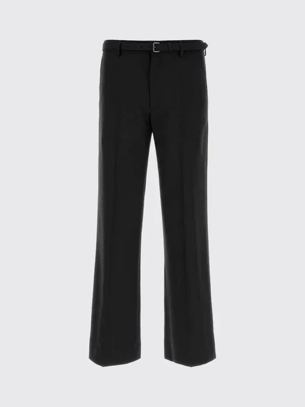 Dries Van Noten Wool Wide-leg Trousers With Adjustable Belt