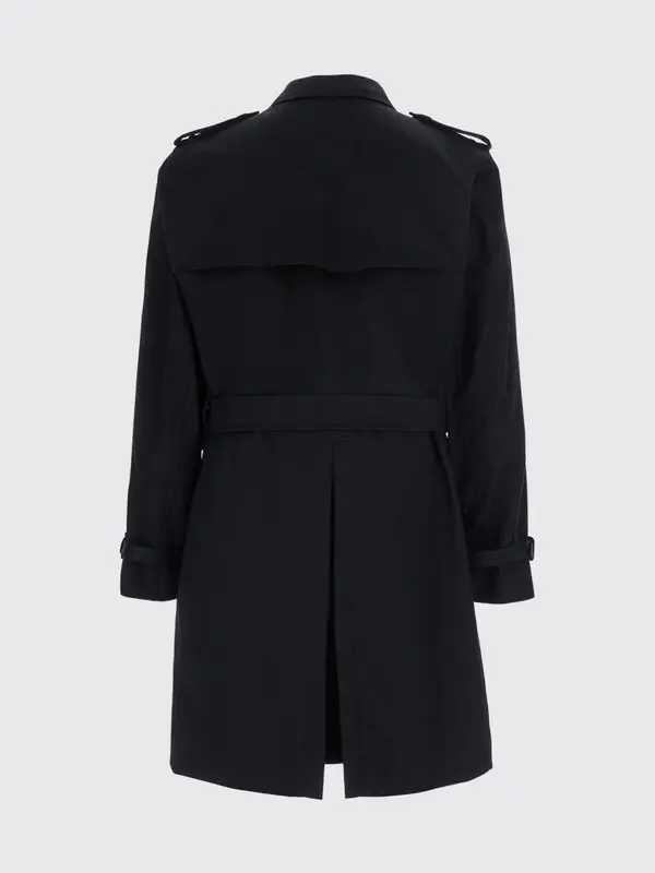 Burberry Double-breasted Knee-length Cotton Trench Coat With Belt