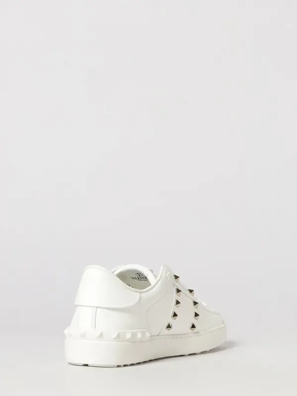 Valentino Garavani Rockstud Untitled Studded Smooth Leather Trainers