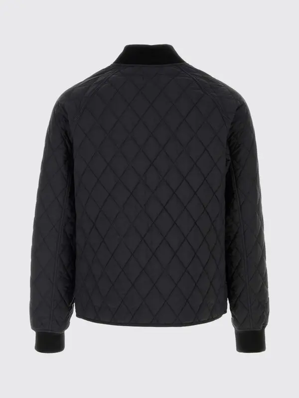 Burberry Quilted And Padded Equestrian Knight Logo Bomber Jacket