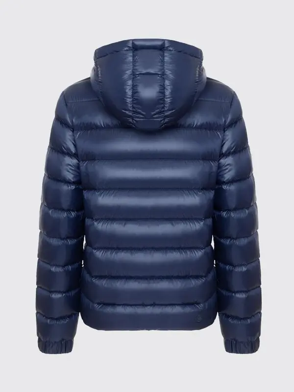 COLMAR Water-repellent Nylon Short Puffer Jacket With Detachable Hood - Navy