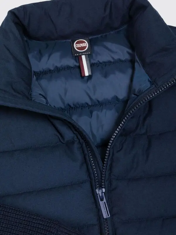 COLMAR Quilted Short Puffer Jacket In Technical Fabric With High Neck