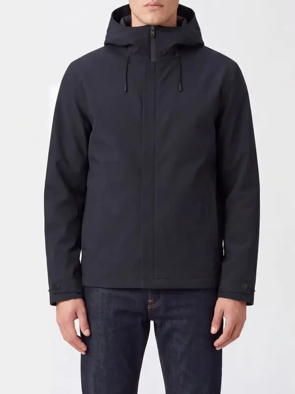 Woolrich Polyester Windbreaker Jacket With Drawstring Hood
