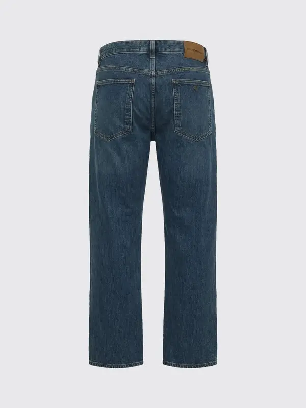 Emporio Armani Five-pocket Straight Jeans In Stretch Cotton