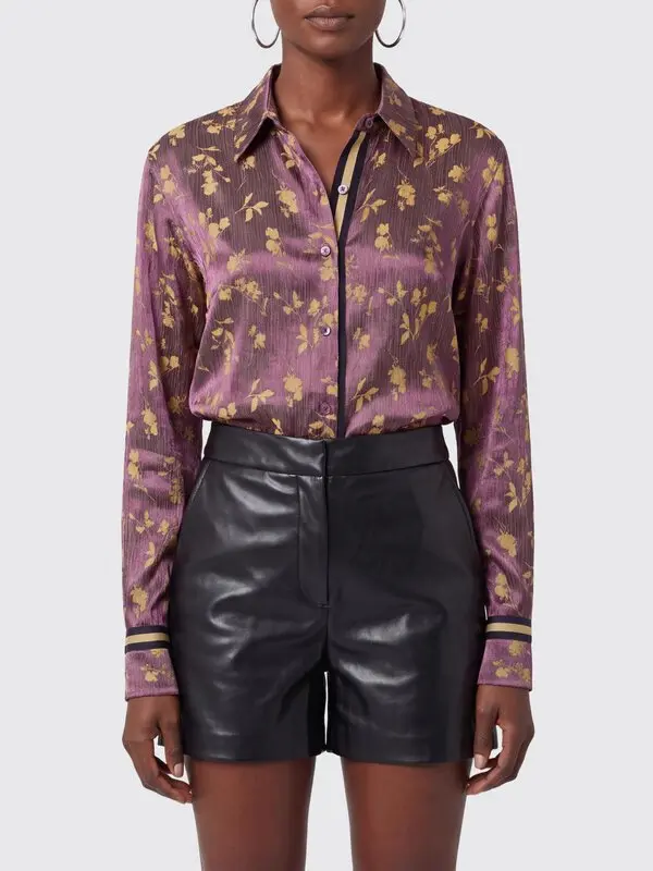 Dries Van Noten Floral-print Long-sleeved Satin Shirt