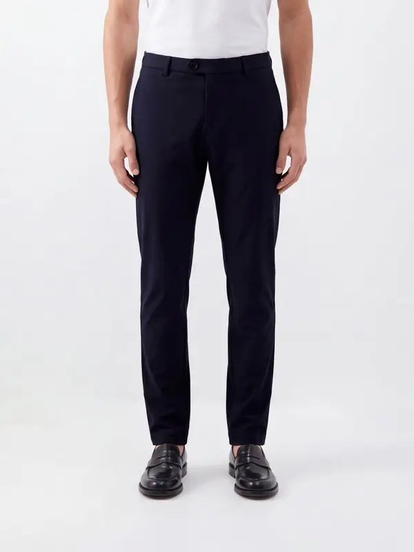 Gimaguas Slim Fit Tailored Trousers In A Mid-rise Viscose Blend