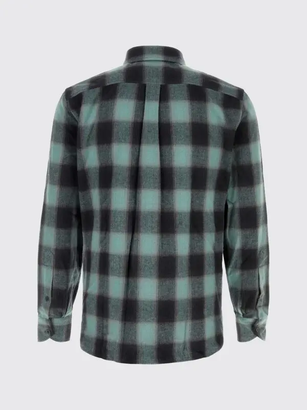 TOM FORD Slim Fit Check Cotton Shirt With Curved Hem