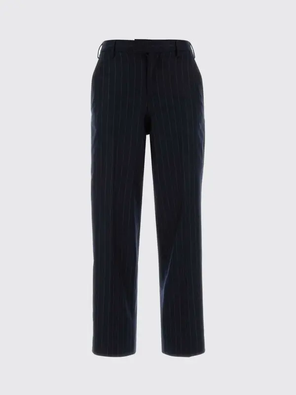 PT TORINO Pinstriped Slim Fit Tailored Trousers In Virgin Wool