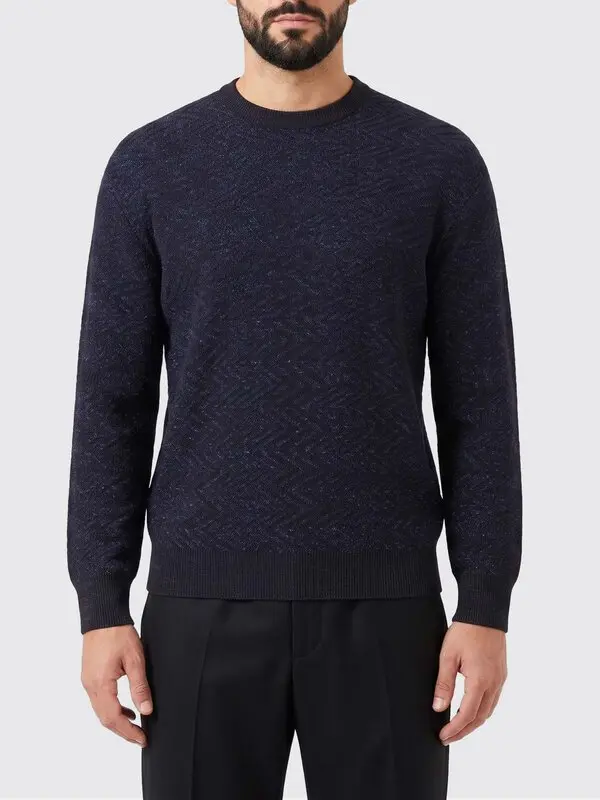 Missoni Zig-zag Wool Blend Crewneck Jumper