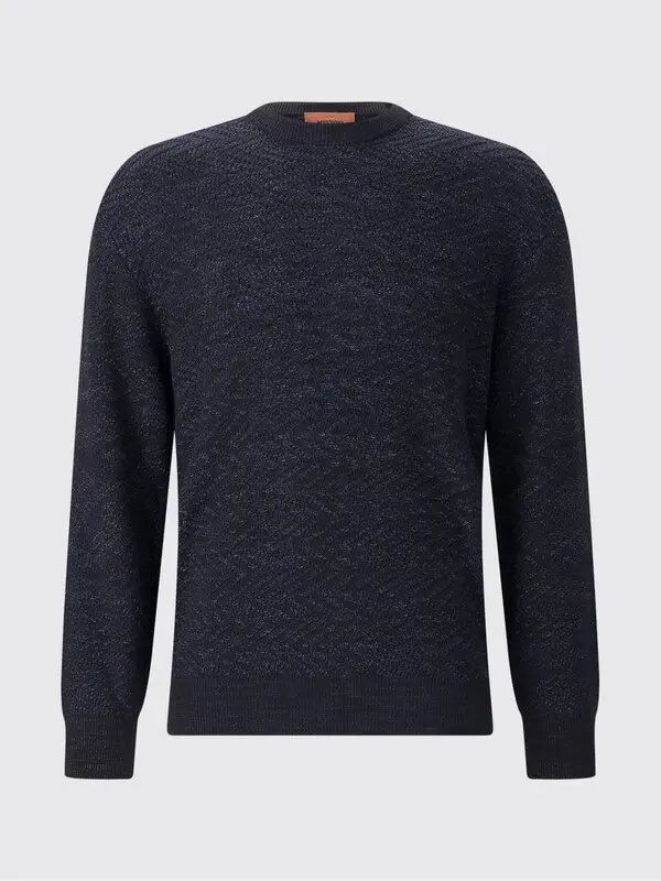 Missoni Zig-zag Wool Blend Crewneck Jumper