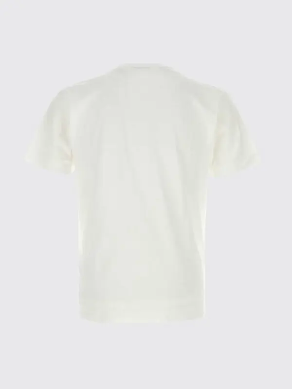 Play Comme Des Garcon Contrast Logo Cotton T-shirt - White