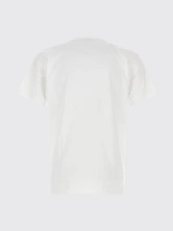 Play Comme Des Garcon Cotton T-shirt With Iconic Embroidered Heart Logo